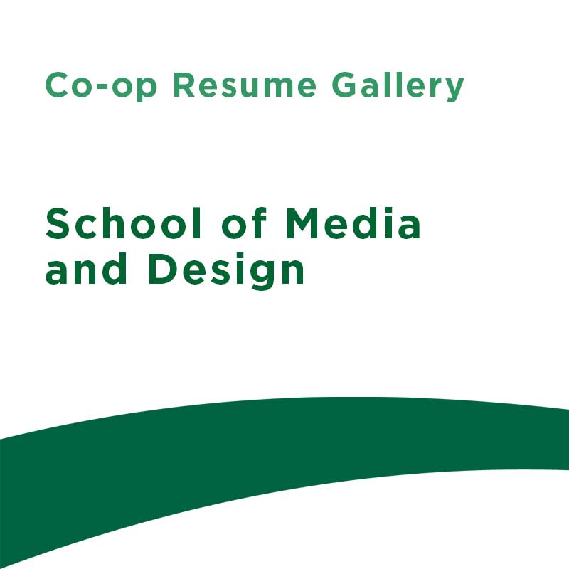 Co-op Resume Gallery - Co-op & Career Centre