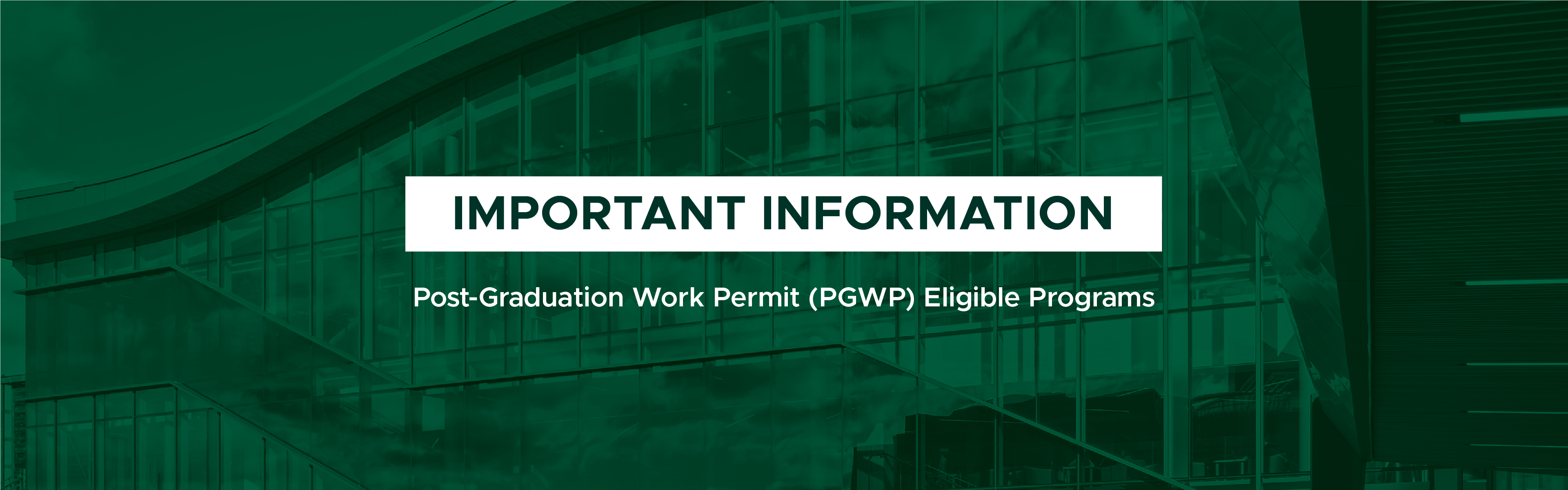 PGWP Eligible Programs - International Education Centre