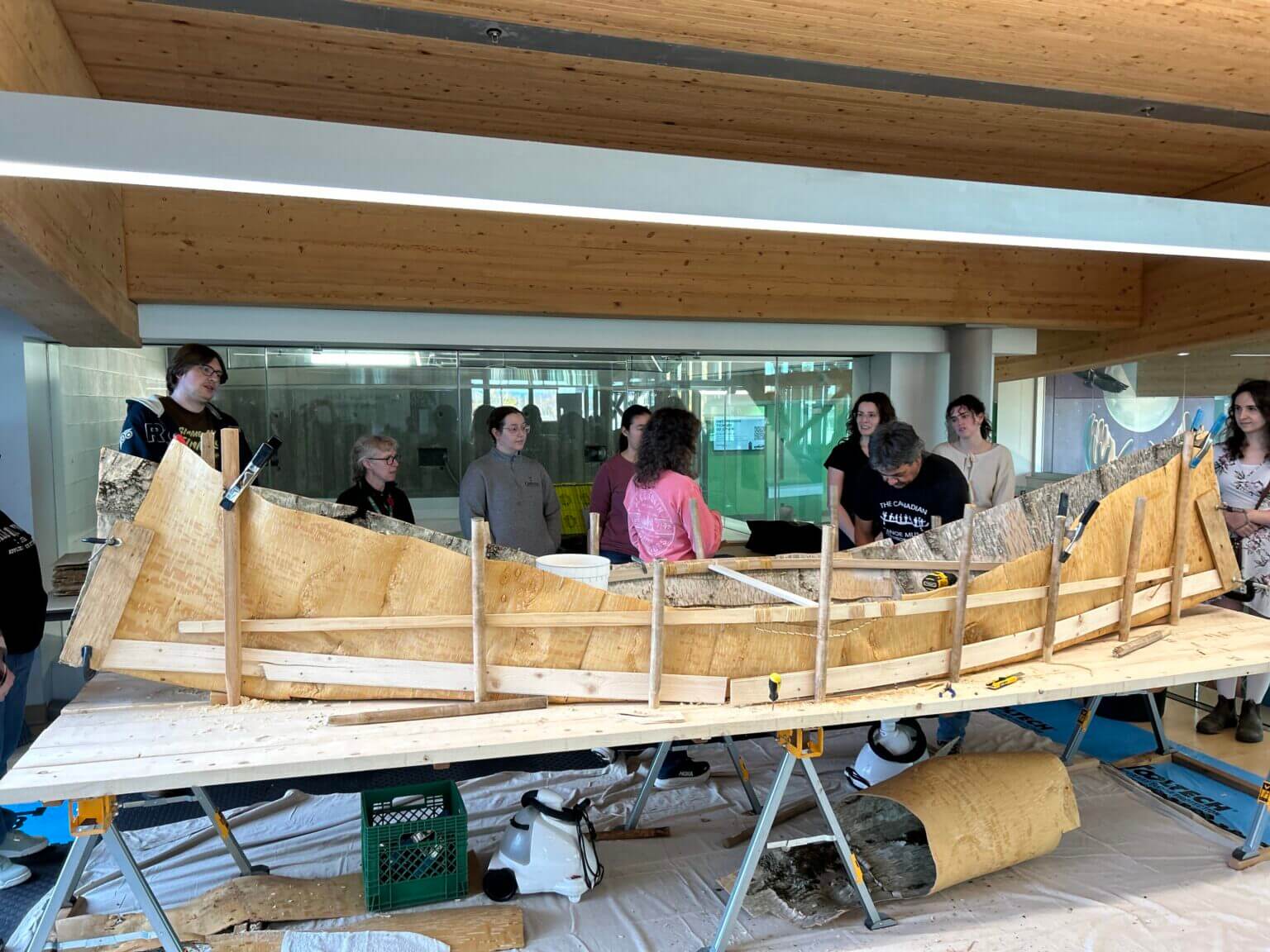 Algonquin College welcomed Master Canoe Builder Chuck Commanda for ...