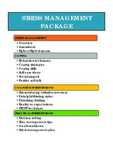 Stress Management Package - Pembroke Campus