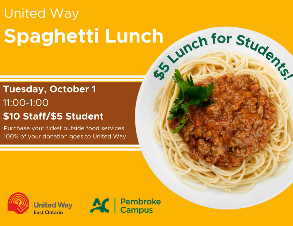 United Way Spaghetti Lunch - Pembroke Campus