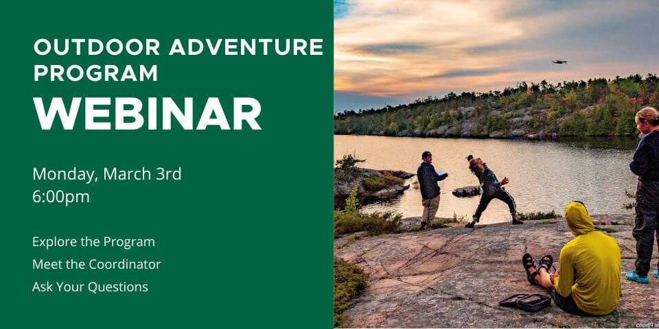 Outdoor Adventure Webinar - Pembroke Campus