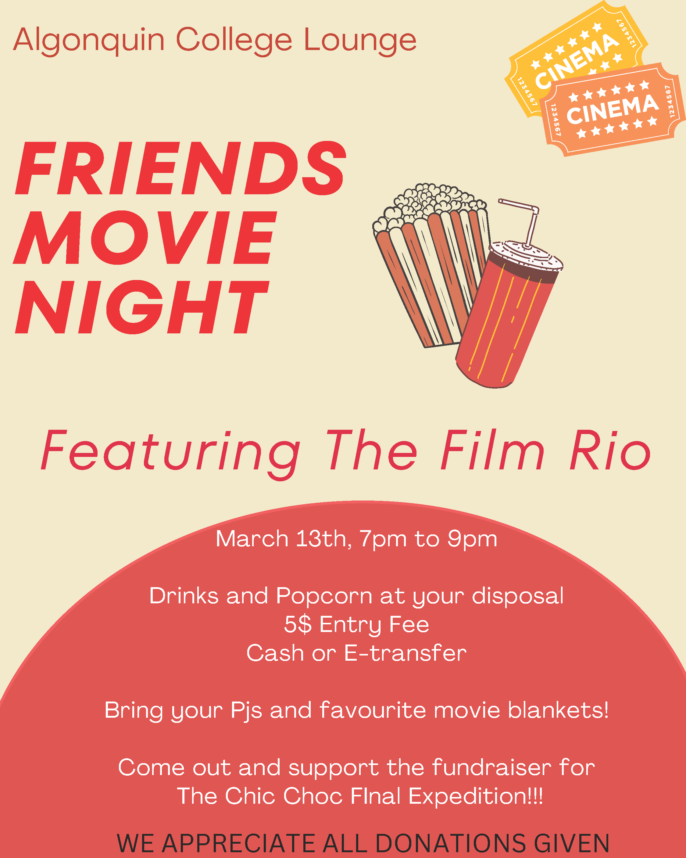 ODA Final Expedition Fundraiser Event - Friends Movie Night - Pembroke ...