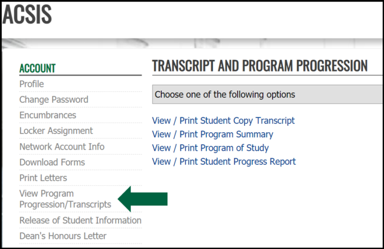Transcript Request - Registrar's Office