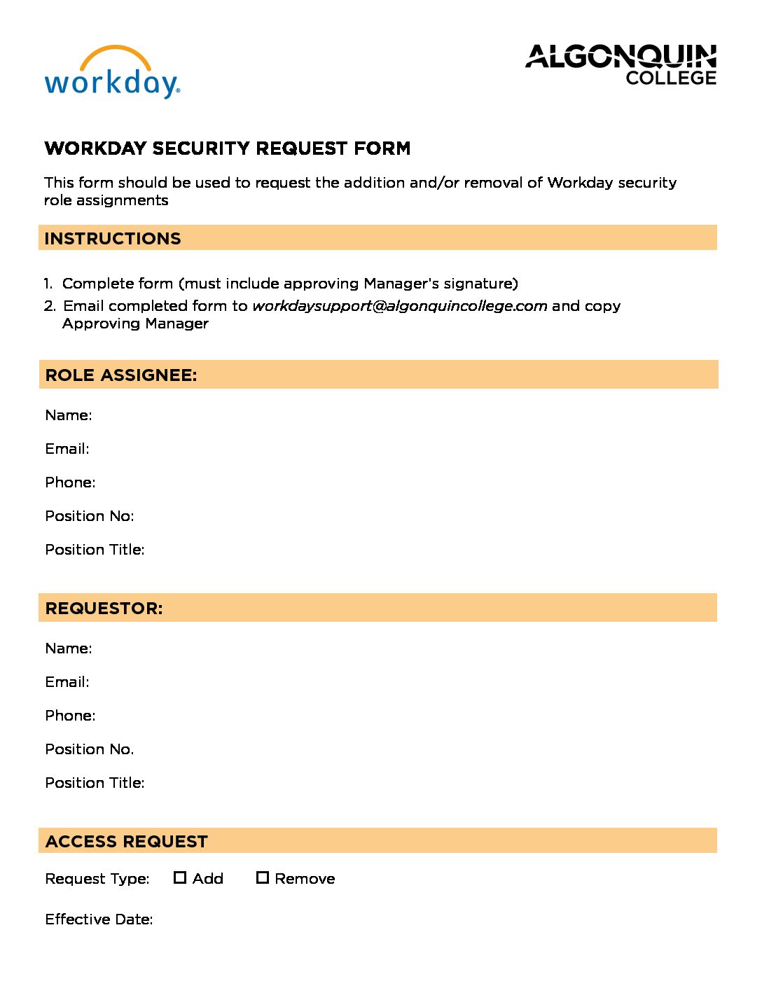 Workday Security Request Form_FINAL - Workday Support